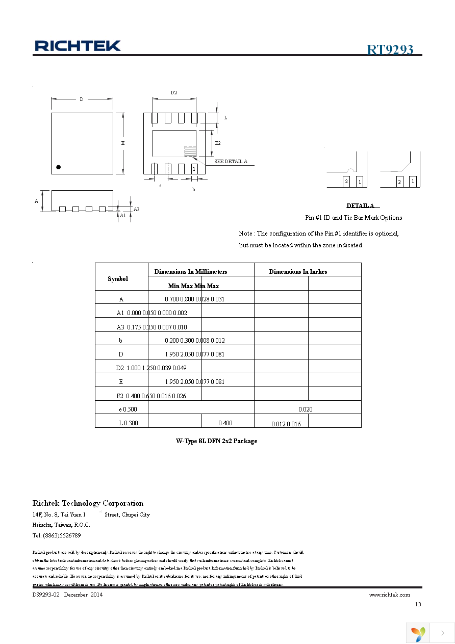 RT9293BGJ6 Datasheet (PDF Download) 1 / 13 Page - Richtek
